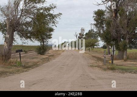 Holcomb, Kansas, USA. 9th Oct, 2021. The entrance to the famous Clutter ...