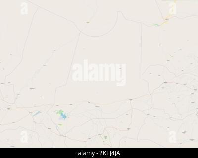 Batha, region of Chad. Open Street Map. Locations and names of major ...