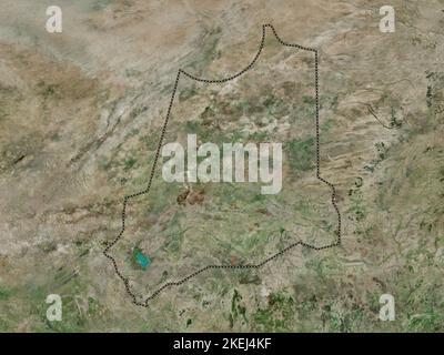 Batha, region of Chad. High resolution satellite map. Locations and ...