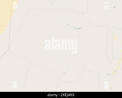 Borkou, region of Chad. Open Street Map. Locations and names of major ...