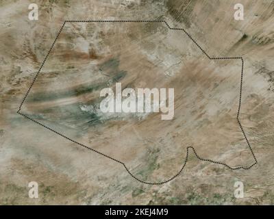 Borkou, region of Chad. High resolution satellite map. Corner auxiliary ...