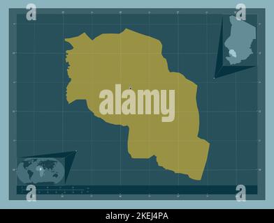 Chari-Baguirmi, region of Chad. Solid color shape Stock Photo - Alamy