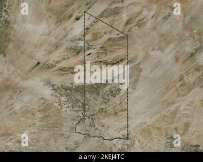 Ennedi Est, region of Chad. High resolution satellite map. Corner ...