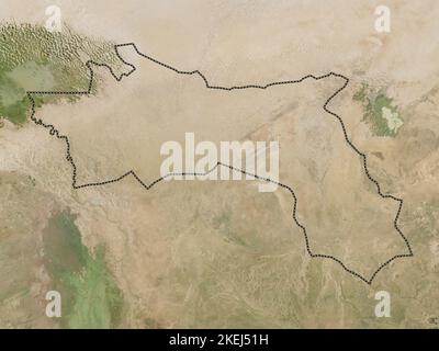 Hadjer-Lamis, region of Chad. Low resolution satellite map. Locations ...
