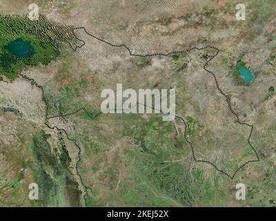 Hadjer-Lamis, region of Chad. High resolution satellite map. Locations ...