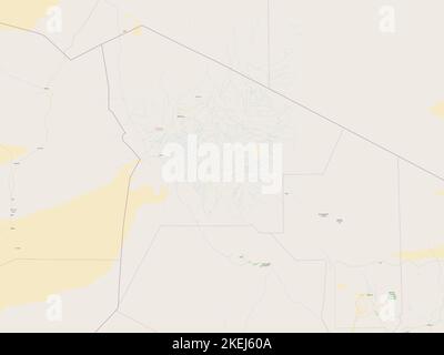 Tibesti, region of Chad. Open Street Map. Corner auxiliary location ...