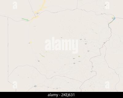 Wadi Fira, region of Chad. Open Street Map. Locations and names of ...