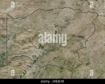 Wadi Fira, region of Chad. High resolution satellite map. Locations and ...