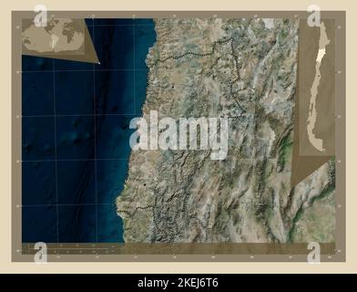 Atacama, region of Chile. High resolution satellite map Stock Photo - Alamy