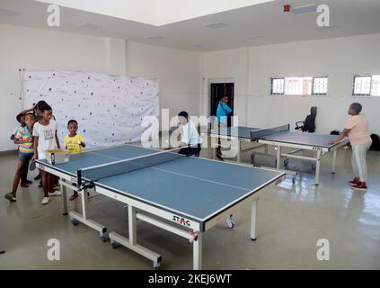 Gaborone, Botswana's capital city. 8th Nov, 2022. Twelve-year-old Thato ...