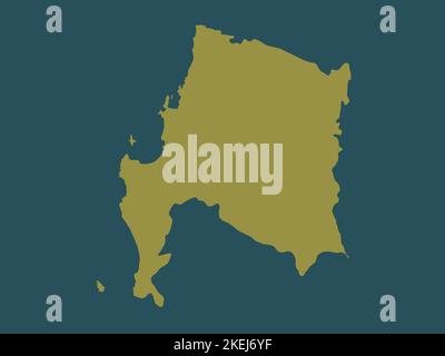 Bio-Bio, region of Chile. Solid color shape. Locations of major cities ...