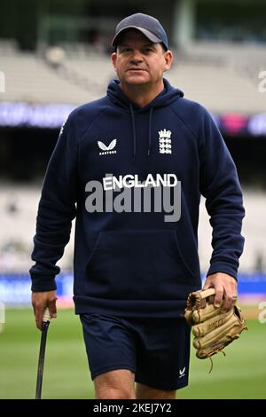 England head coach Matthew Mott ahead of the T20 World Cup Final match ...