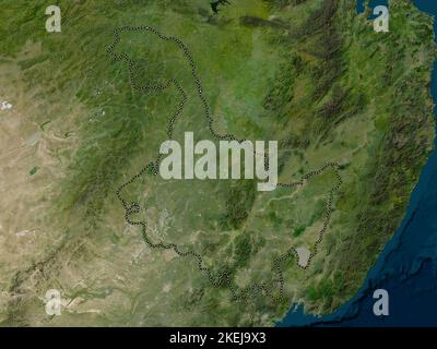 Heilongjiang, province of China. Low resolution satellite map ...