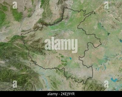 Henan, province of China. High resolution satellite map. Locations of ...