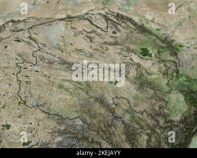 Qinghai, province of China. High resolution satellite map. Locations ...