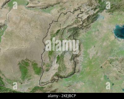 Shanxi, province of China. High resolution satellite map. Locations and ...