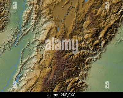 Capital District of Bogota, capital district of Colombia. Colored ...