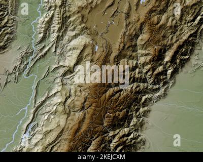 Capital District of Bogota, capital district of Colombia. Colored ...