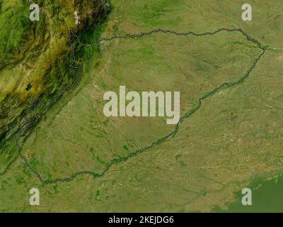 Casanare, intendancy of Colombia. Low resolution satellite map ...