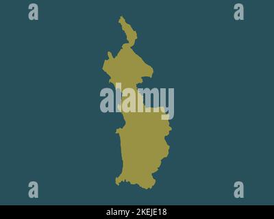 Shape of Chocó, department of Colombia, and its capital. Distance scale ...