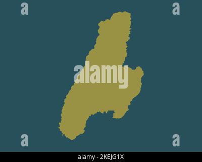 Tolima, department of Colombia. Solid color shape. Locations and names ...