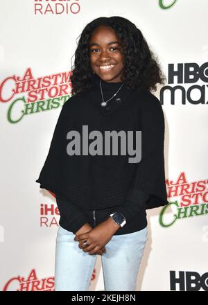 Aniela Gumbs walking the red carpet at the Warner Brothers and HBO Max ...