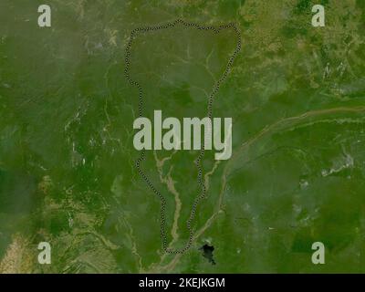 Likouala, region of Republic of Congo. Low resolution satellite map ...