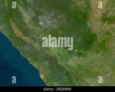 Niari, region of Republic of Congo. Low resolution satellite map ...