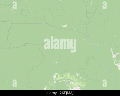 Sangha, region of Republic of Congo. Open Street Map. Locations and ...
