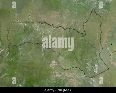 Sangha, region of Republic of Congo. High resolution satellite map ...