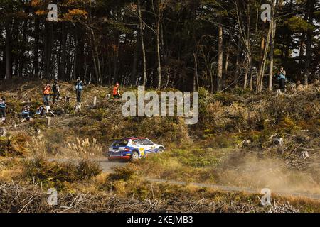 23 PAJARI Sami (fin), MALKONEN Enni (fin), Skoda Fabia Evo, action ...