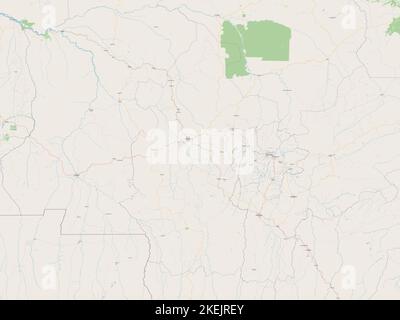 Kasai-Central, province of Democratic Republic of the Congo. Colored ...