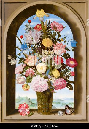 Ambrosius Bosschaert the Elder - Still-Life with flowers - Hallwyl ...