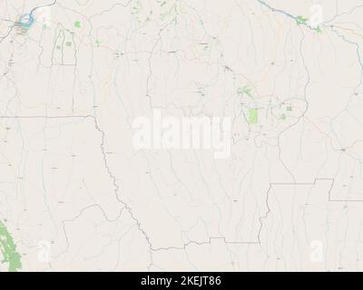 Kwango, province of Democratic Republic of the Congo. Grayscale ...