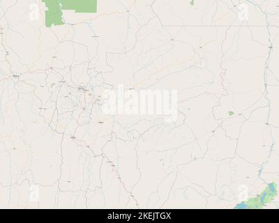 Lomami, province of Democratic Republic of the Congo. Grayscale ...