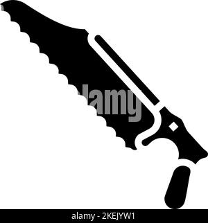 bone saw glyph icon vector illustration Stock Vector Image & Art - Alamy