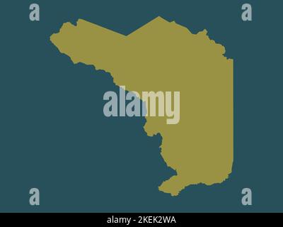 Shape of Alajuela, province of Costa Rica, with its capital isolated on ...