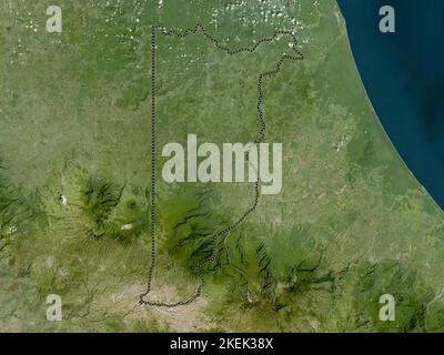 Heredia, province of Costa Rica. Low resolution satellite map ...