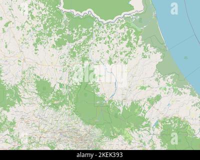 Heredia, province of Costa Rica. Open Street Map. Locations and names ...