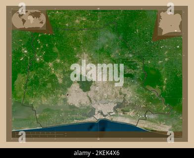 Abidjan, autonomous district of Cote d'Ivoire. Open Street Map ...