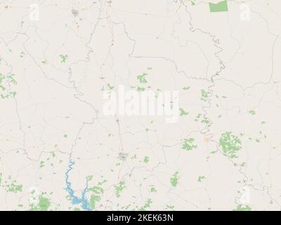 Vallee du Bandama, district of Cote d'Ivoire. High resolution satellite ...