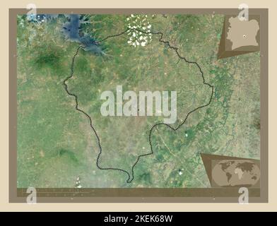 Yamoussoukro, autonomous district of Cote d'Ivoire. High resolution ...