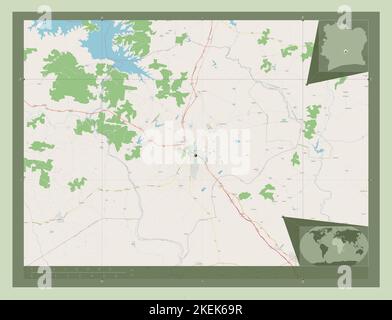 Yamoussoukro, autonomous district of Cote d'Ivoire. High resolution ...
