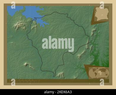 Yamoussoukro, autonomous district of Cote d'Ivoire. High resolution ...