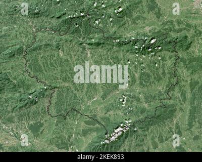 Krapinsko-Zagorska, county of Croatia. High resolution satellite map ...