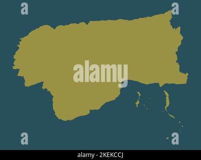 Artemisa, province of Cuba. Solid color shape. Corner auxiliary ...
