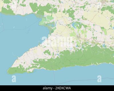 Granma, province of Cuba. Open Street Map. Locations and names of major ...