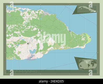 Guantanamo, province of Cuba. Open Street Map Stock Photo - Alamy