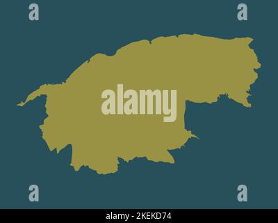 La Habana, province of Cuba. Solid color shape. Locations and names of ...