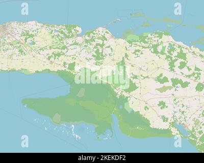 Matanzas, province of Cuba. Open Street Map. Locations and names of ...